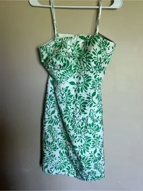 Vineyard Vines | Dresses | Vineyard Vines White Mini Dress With Green ...